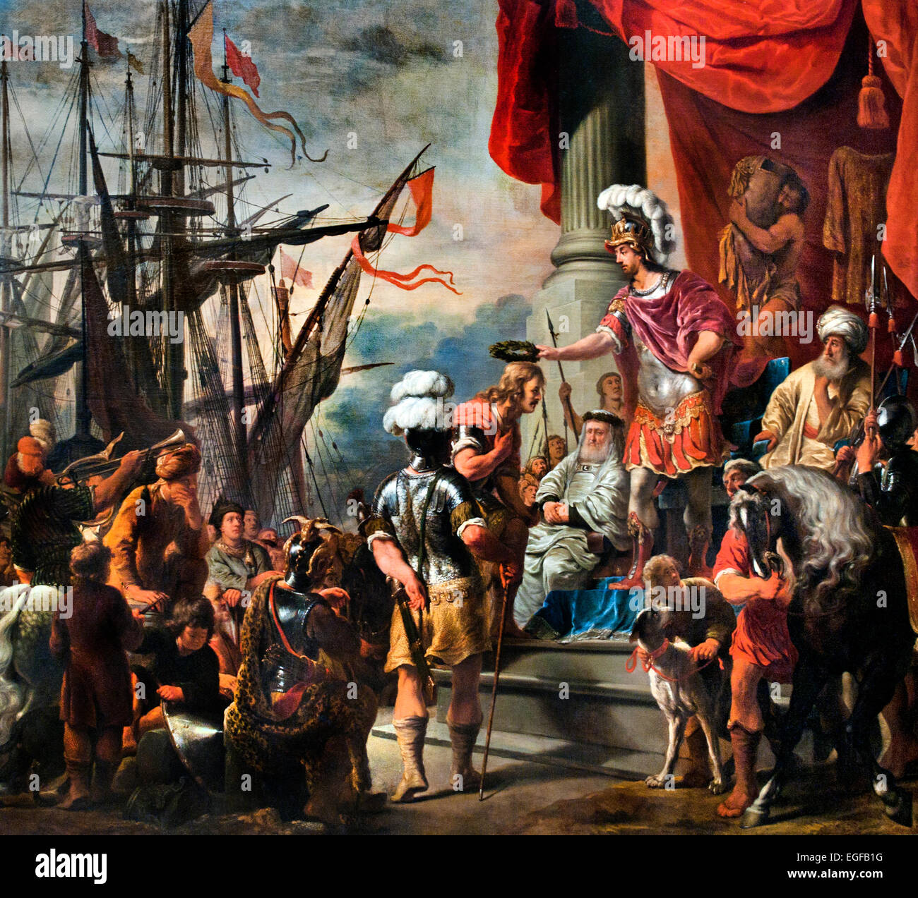 Énée à la Cour de Latinus 1661 Ferdinand Bol 1616-1680 Pays-Bas ...