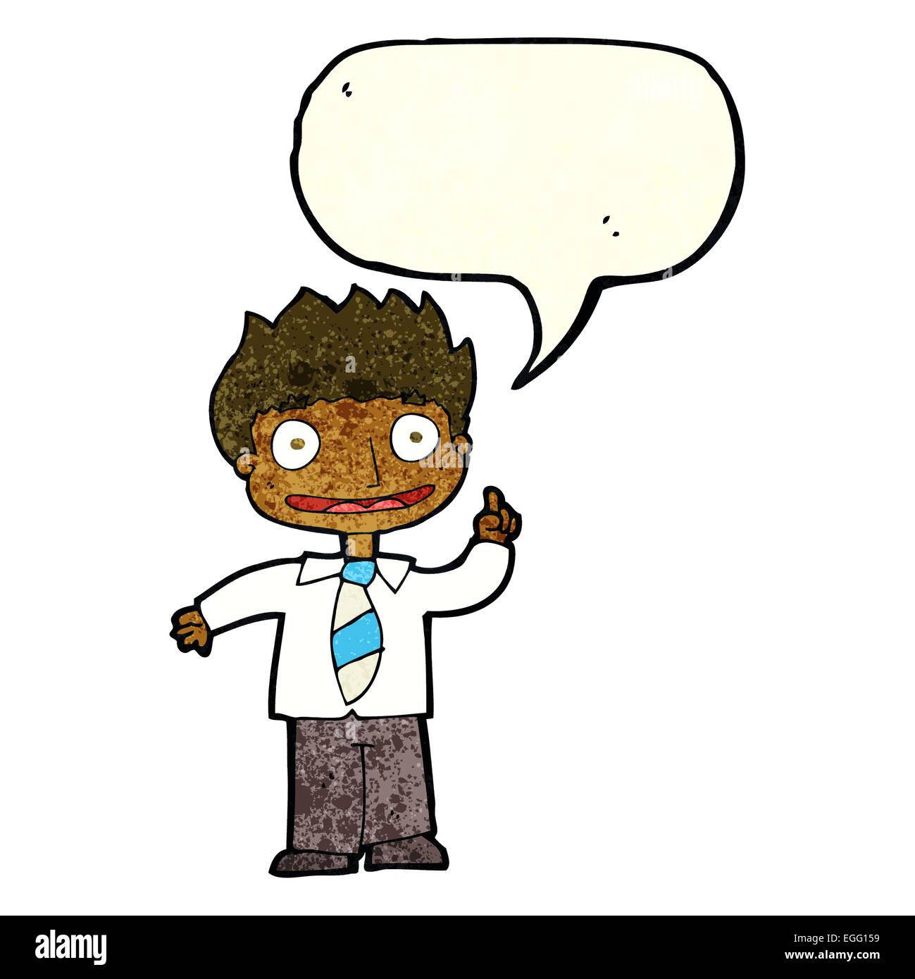 L'homme dessin animé avec l'idée de bulle Image Vectorielle Stock - Alamy