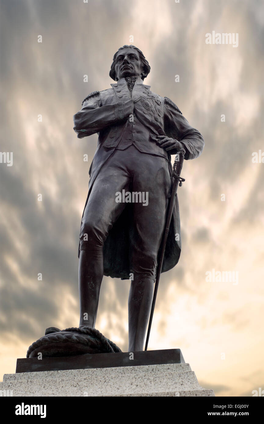 Statue de l'amiral nelson Banque de photographies et d’images à haute ...