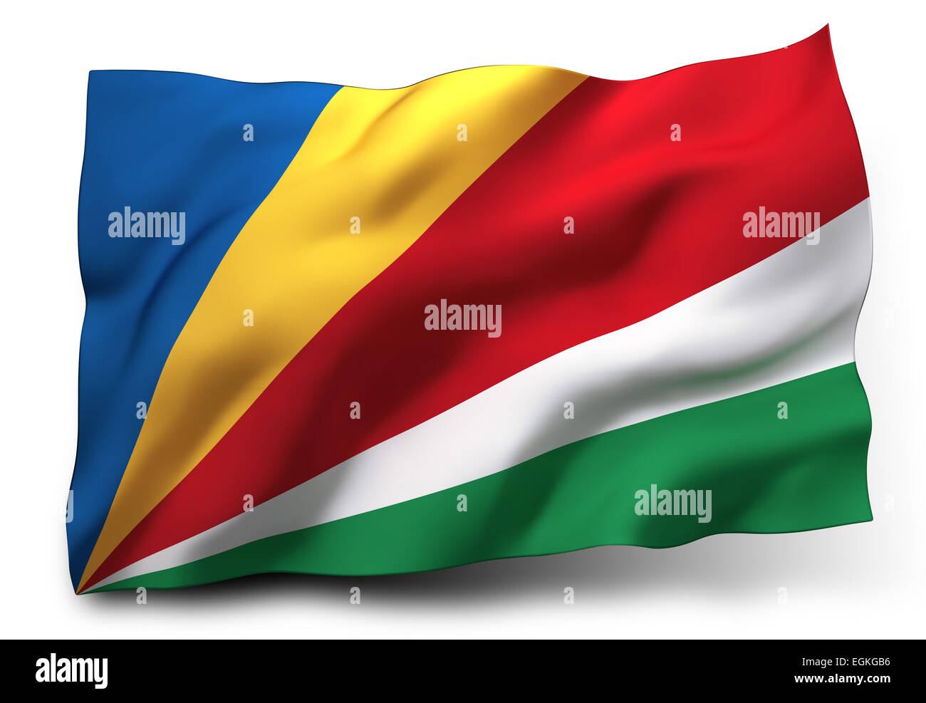 Drapeau des seychelles Banque de photographies et d’images à haute ...