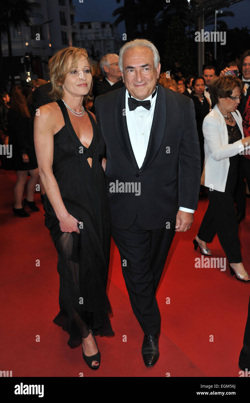 CANNES, FRANCE - 25 MAI 2013 : Ancien disgracié chef du FMI Dominique ...