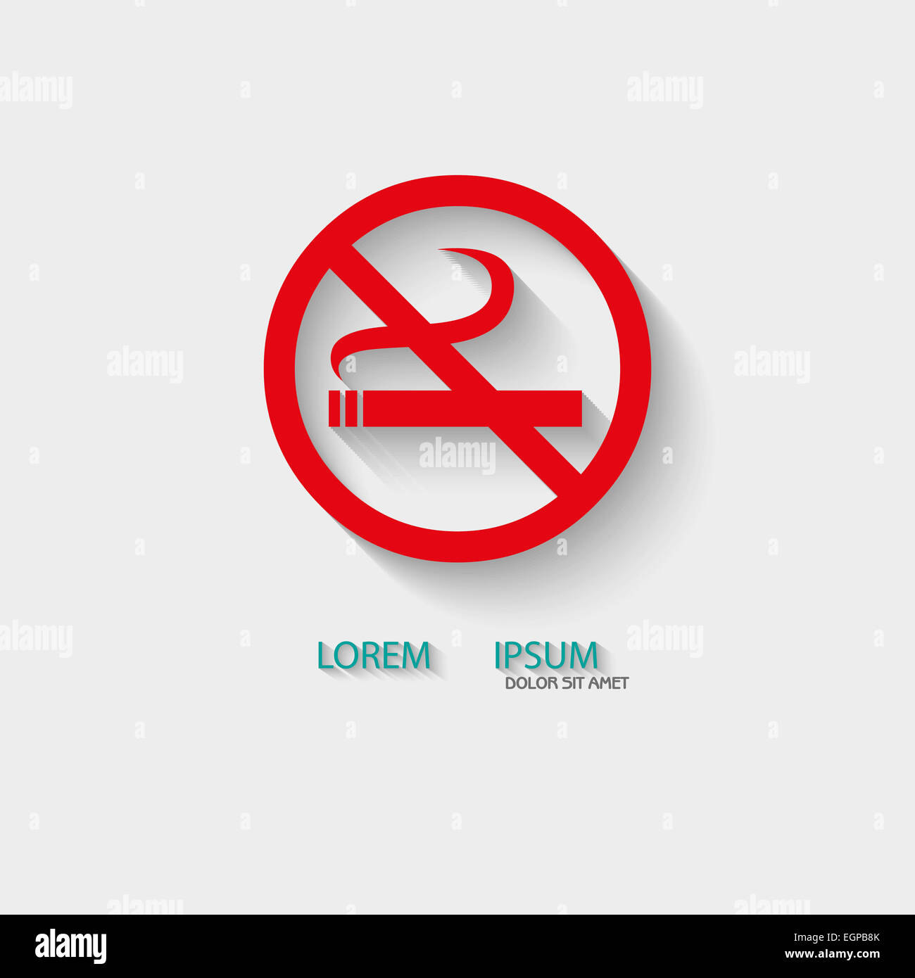 Logo interdiction de fumer Banque de photographies et d’images à haute ...