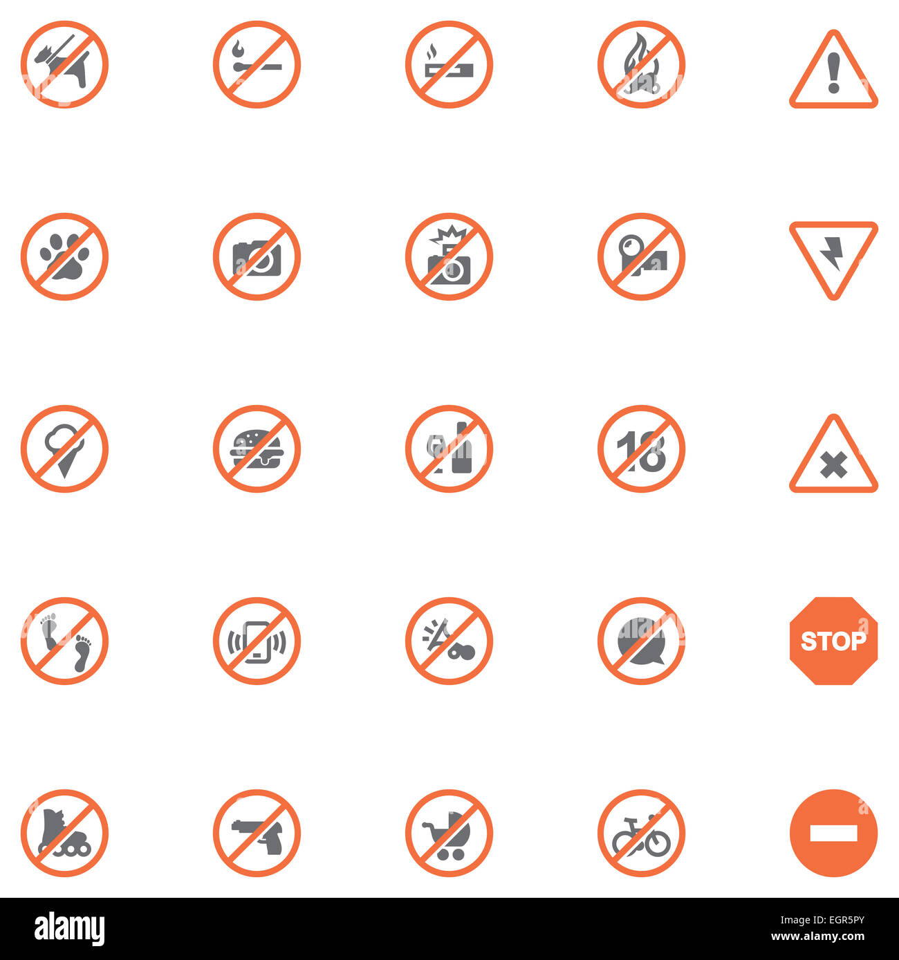 Panneaux d'interdiction Banque d'images détourées - Alamy