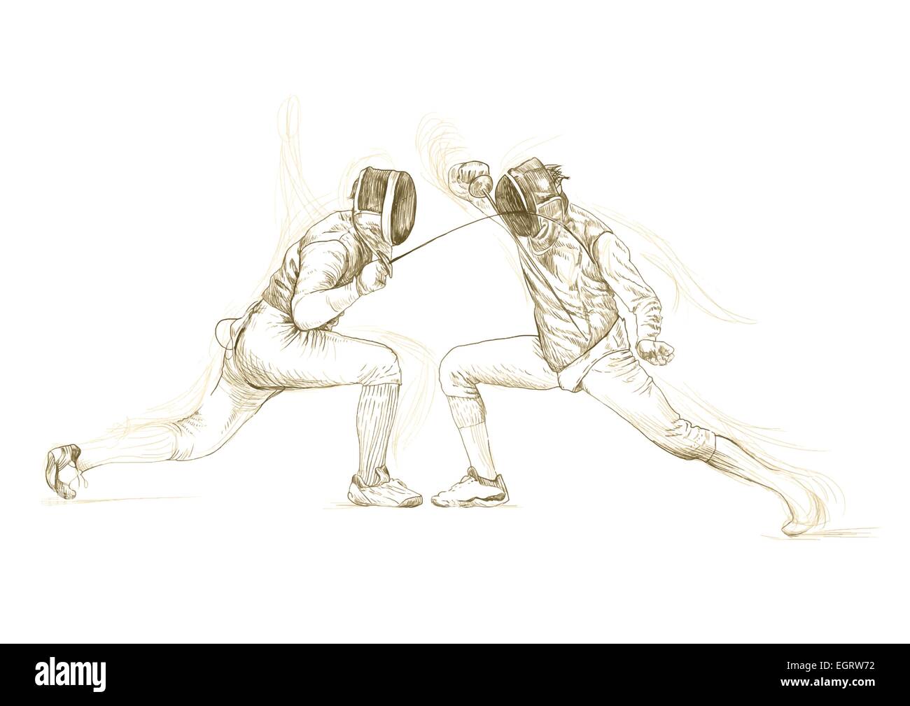 Escrime historique Banque d'images vectorielles - Alamy