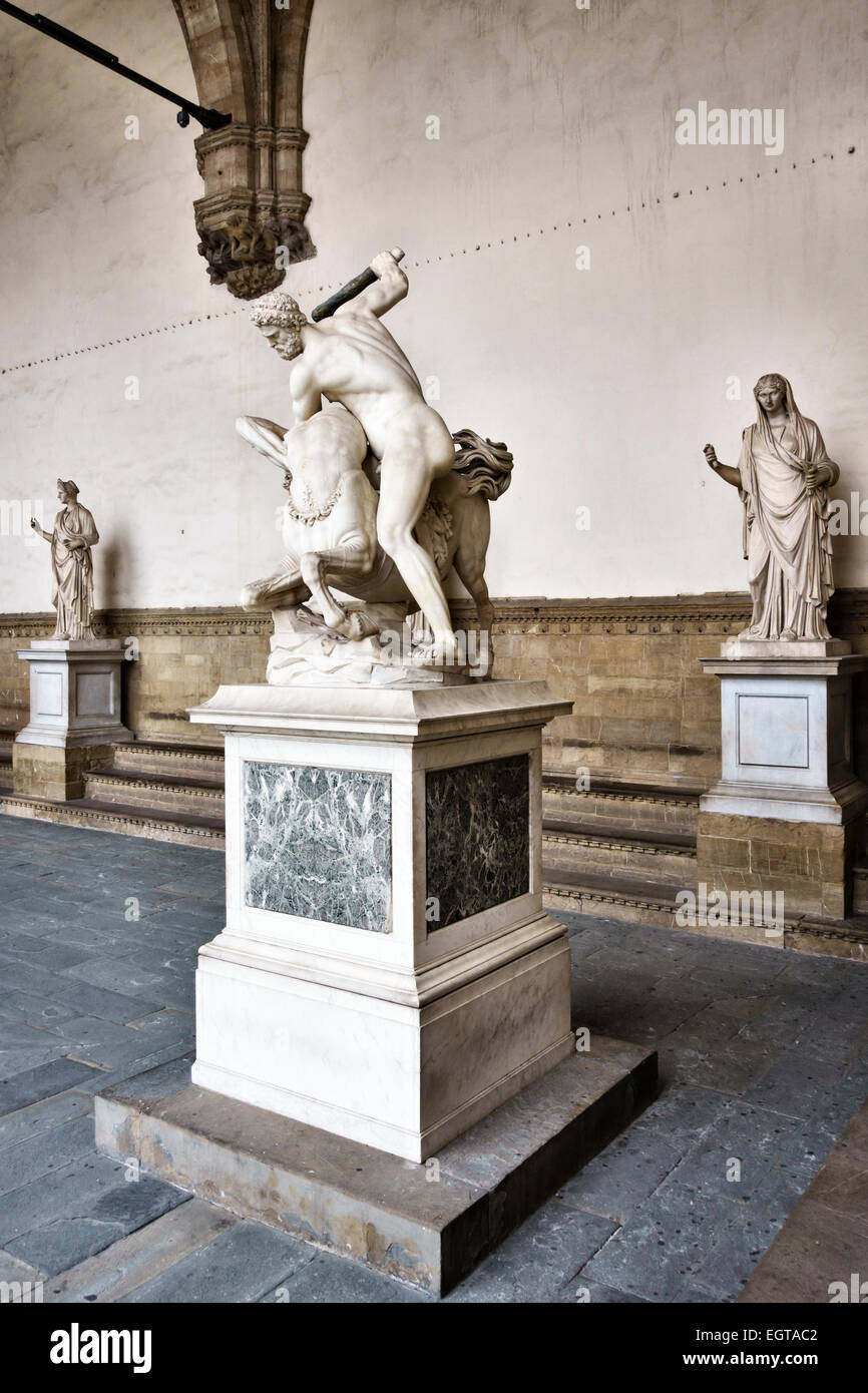 Marble statue renaissance art giambologna firenze italian hercules ...