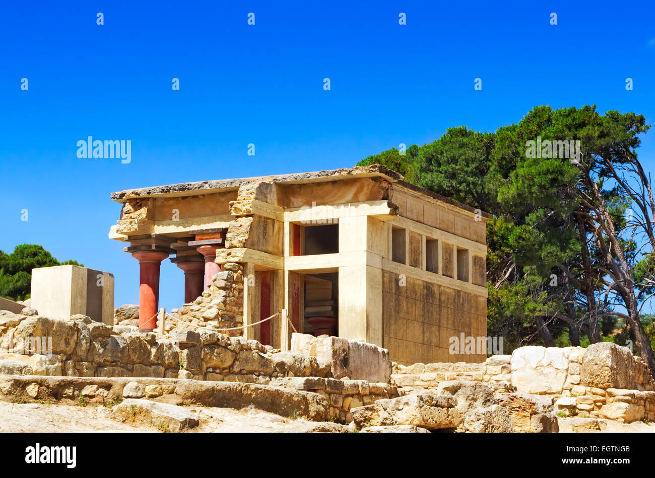 Monument architectural légendaire de la civilisation minoenne : le ...