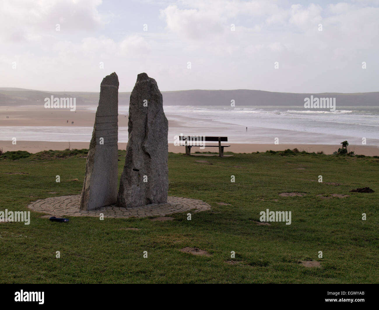 Woolacombe memorial Banque de photographies et d’images à haute ...
