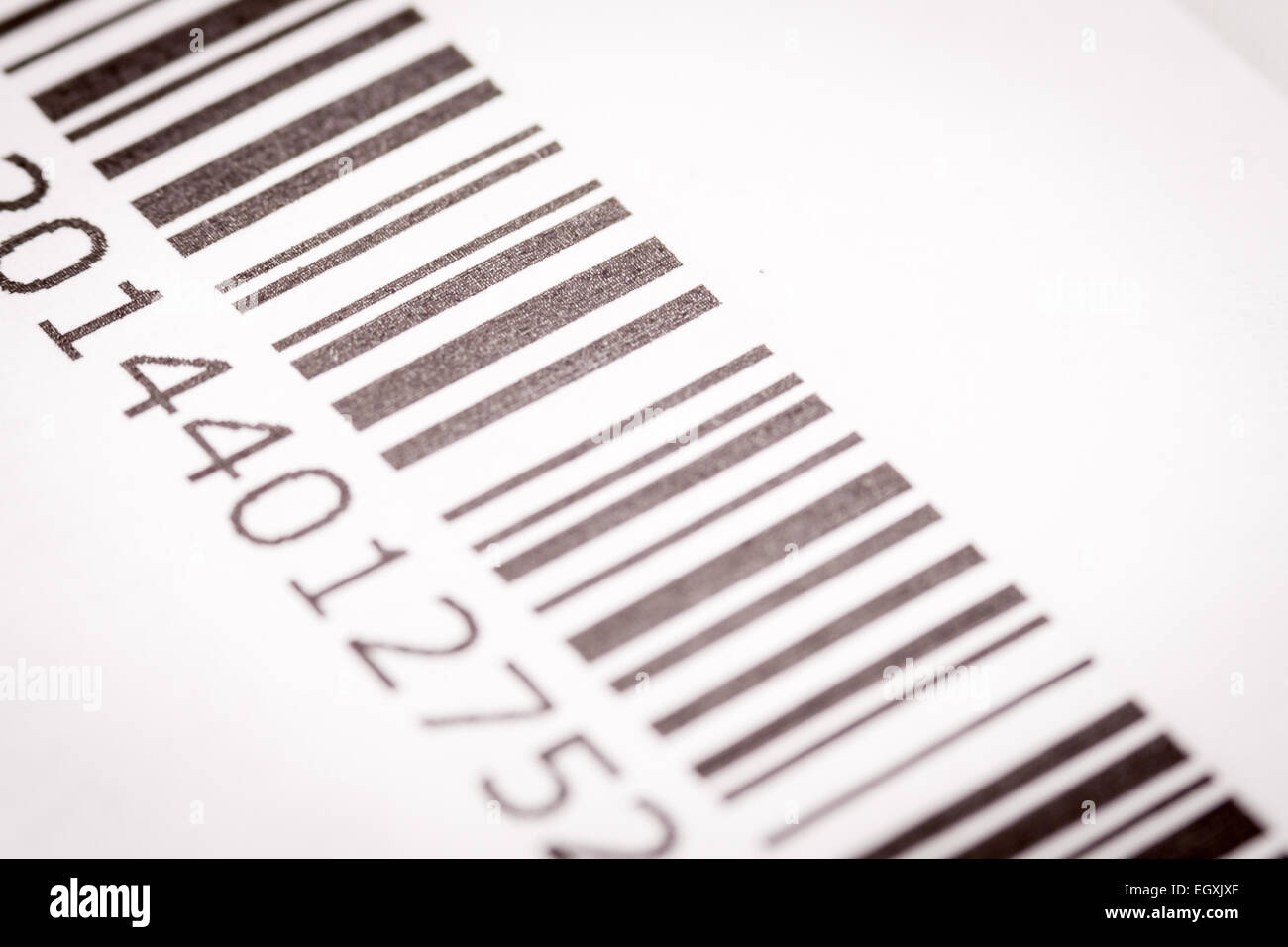 Code-barres noir et blanc. Particulier d'un code-barre Photo Stock - Alamy