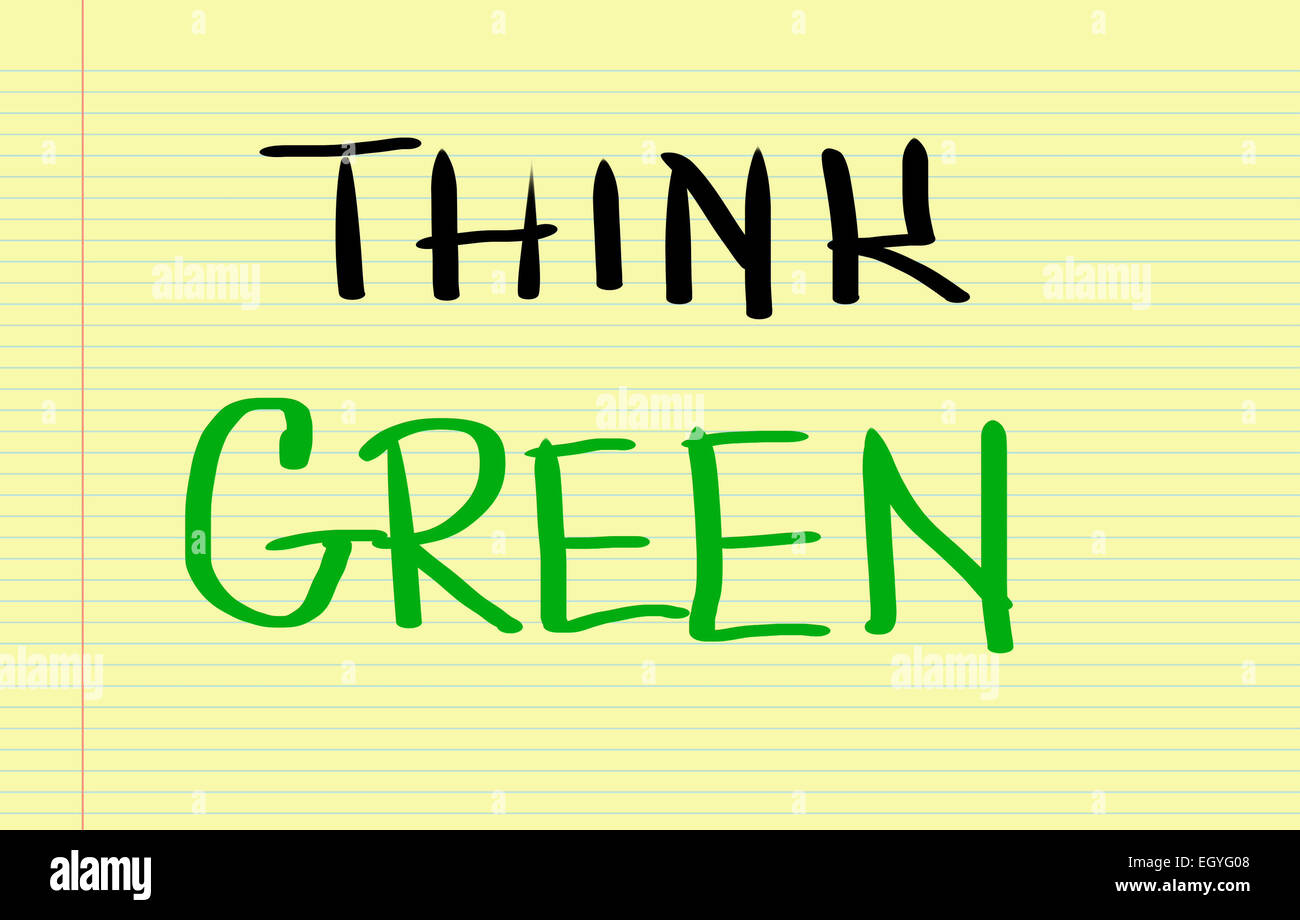 Penser vert Banque de photographies et d’images à haute résolution - Alamy
