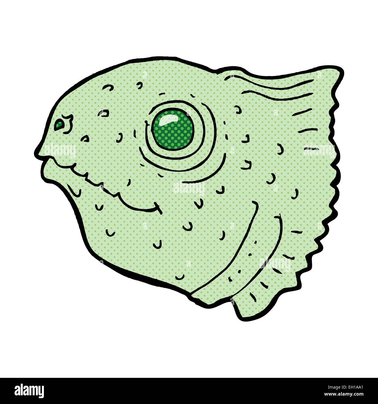 Retro style bande dessinée caricature fish head Image Vectorielle Stock ...