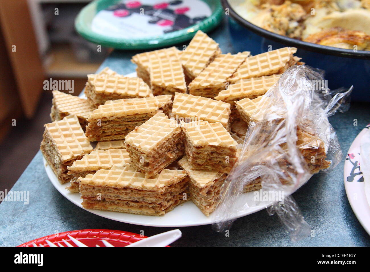 Wafer biscuits Banque de photographies et d’images à haute résolution ...