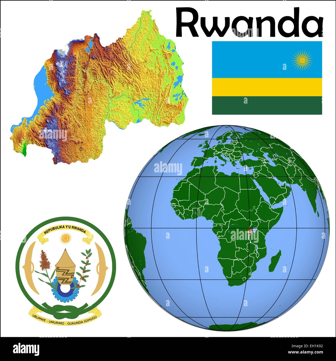 Capitale Du Rwanda Banque d'images vectorielles - Alamy