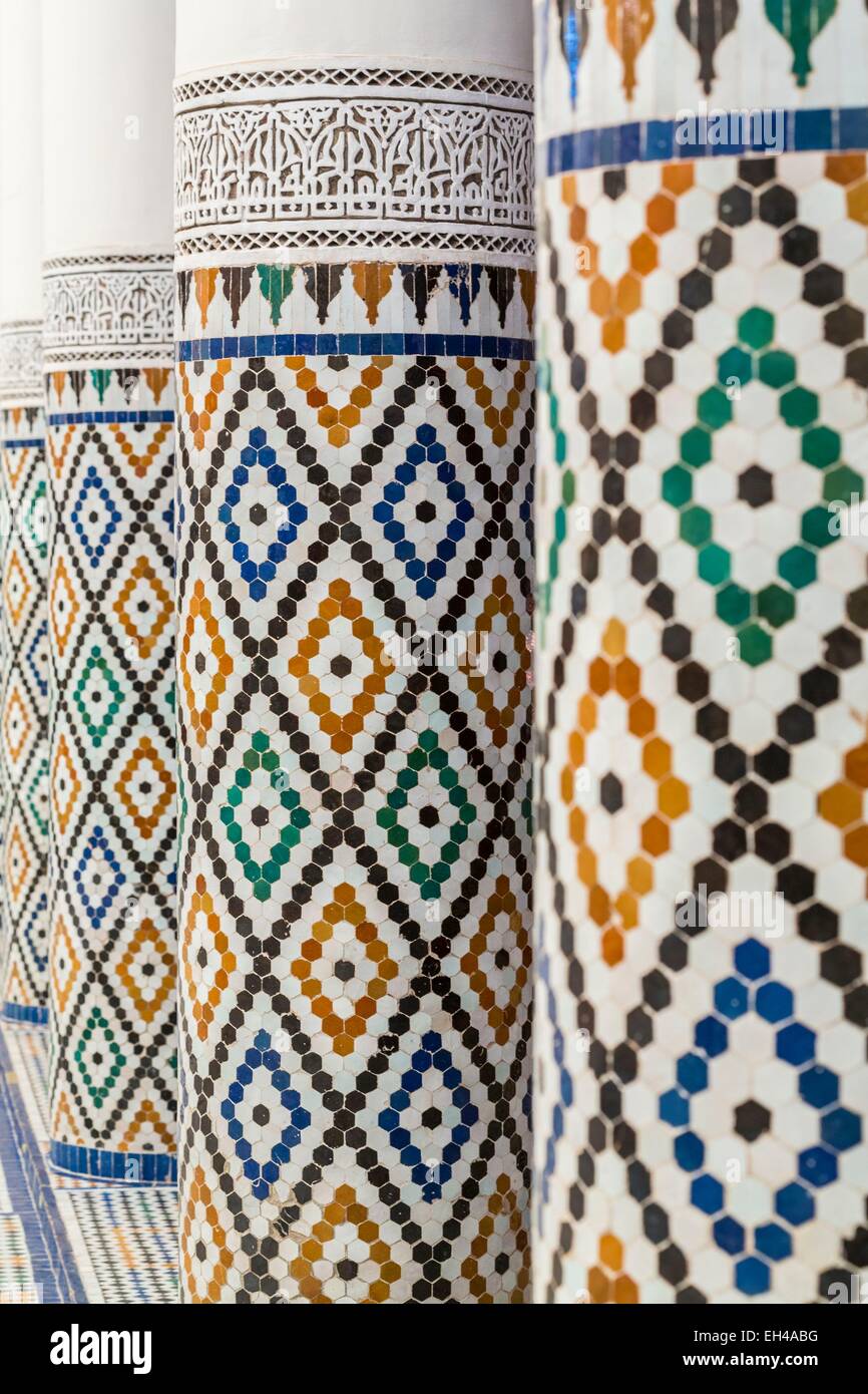 Le Maroc, Haut Atlas, Marrakech, ville impériale, médina classée au ...