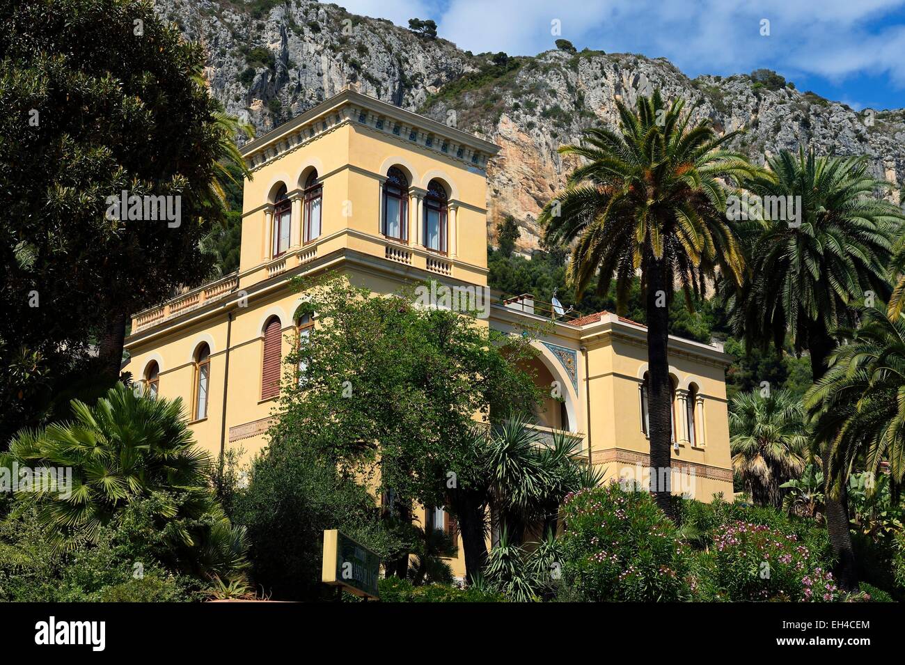 France, Alpes Maritimes, Menton, Garavan, district de Foucher de Careil ...