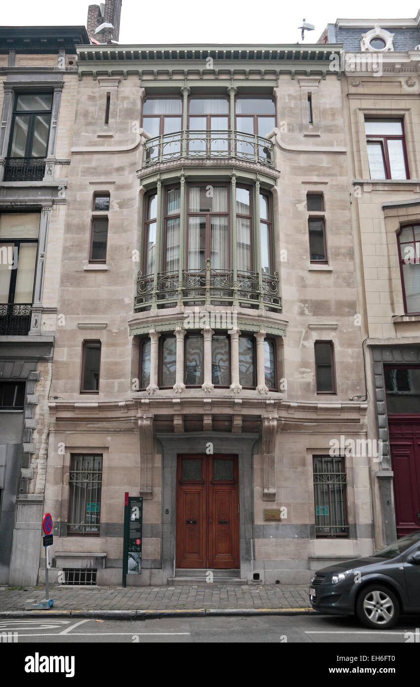 L'Hôtel Tassel, Rue Paul Emile Janson, conçu par Victor Horta, l'un des ...