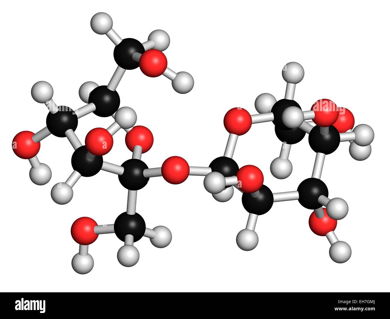 Molécule de sucre saccharose Photo Stock - Alamy
