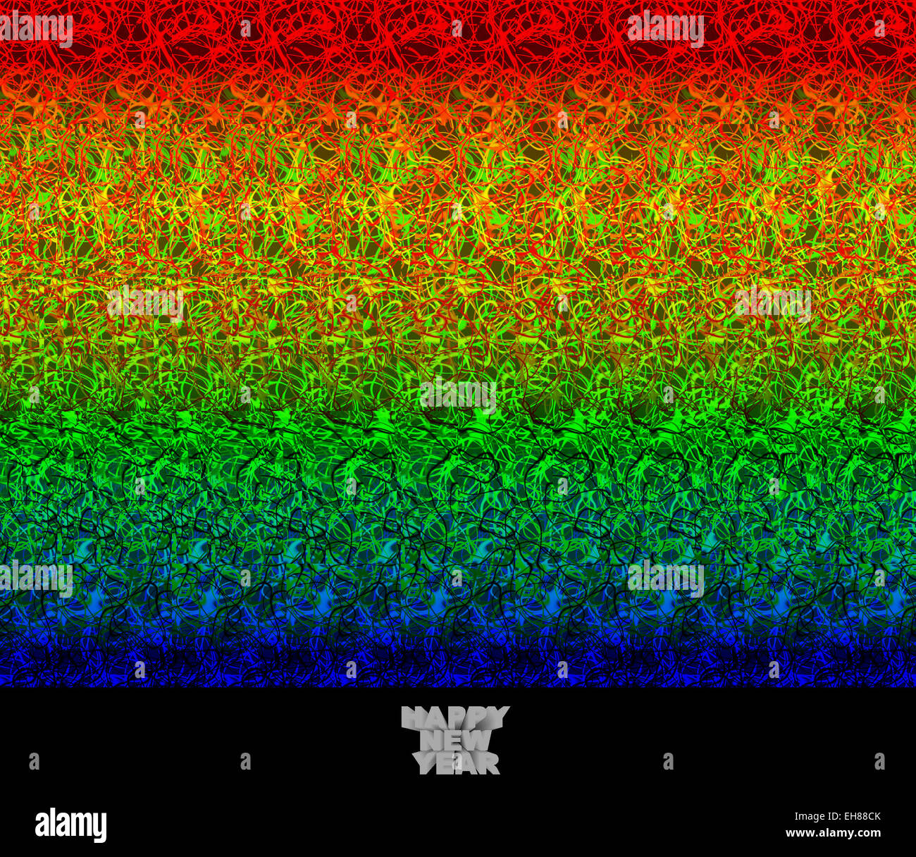 Bonne Année - stéréogramme (autostereogram Photo Stock - Alamy