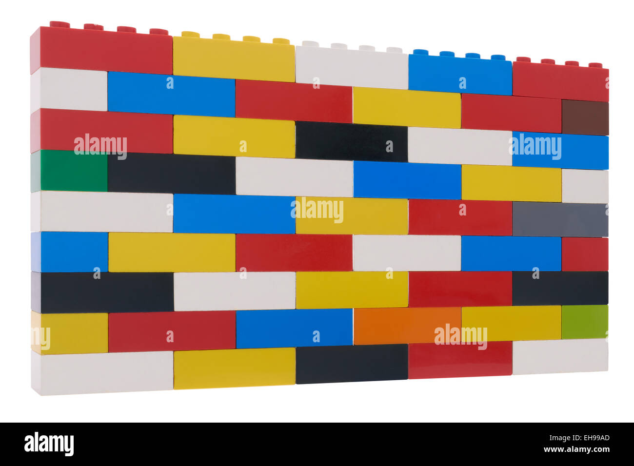 Lego Brick On White Banque d'image et photos - Alamy
