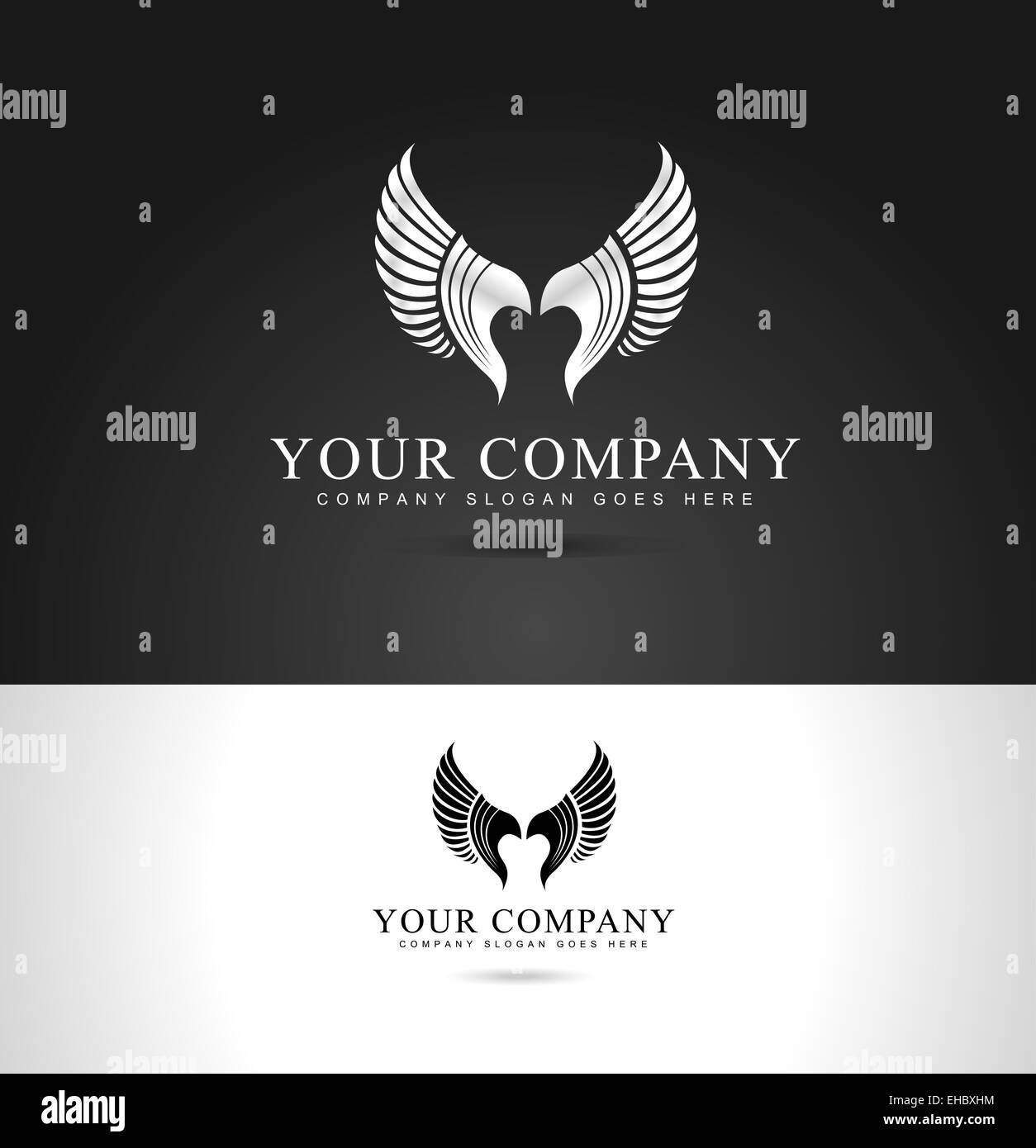 Conception de Logo ailes. Eagle wings logo modèle. Logo ailes créatives ...