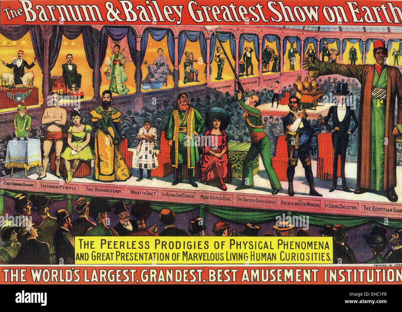 Affiche pour Barnum et Bailey CIRCUS poster vers 1900 Photo Stock - Alamy