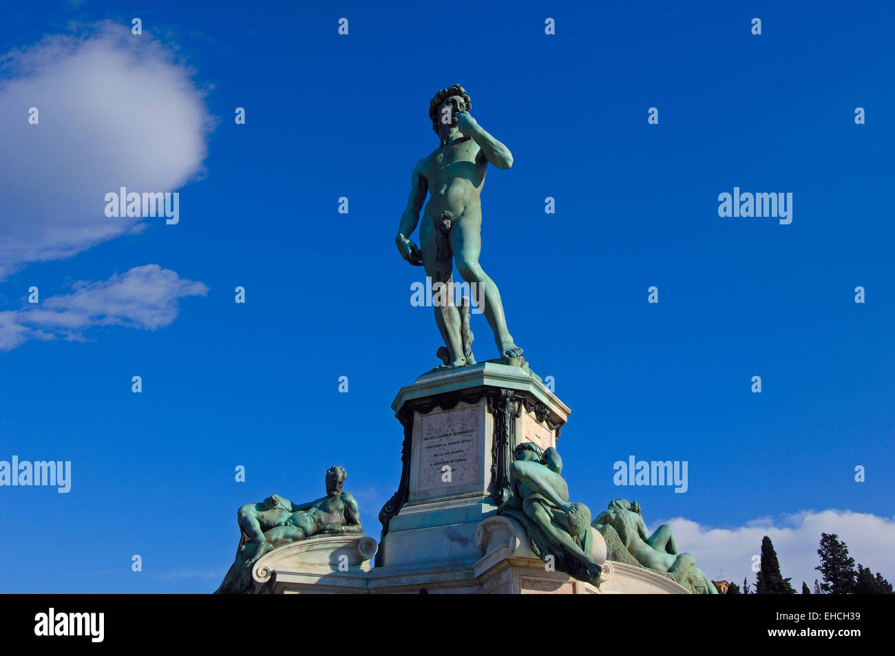 Florence, Statue de David de Michel-Ange, la place Michelangelo ...