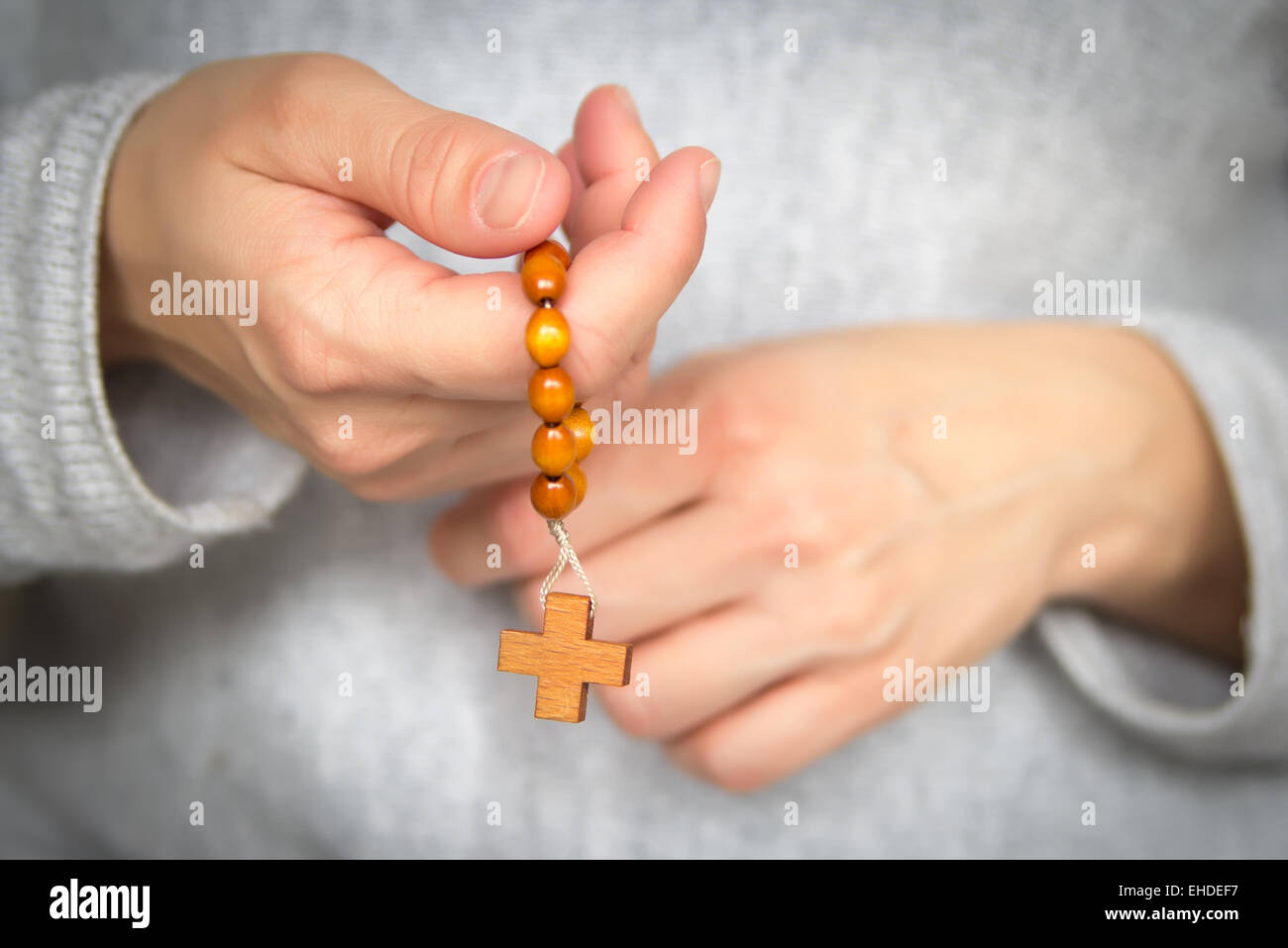 La main de chapelet, la prière Photo Stock - Alamy