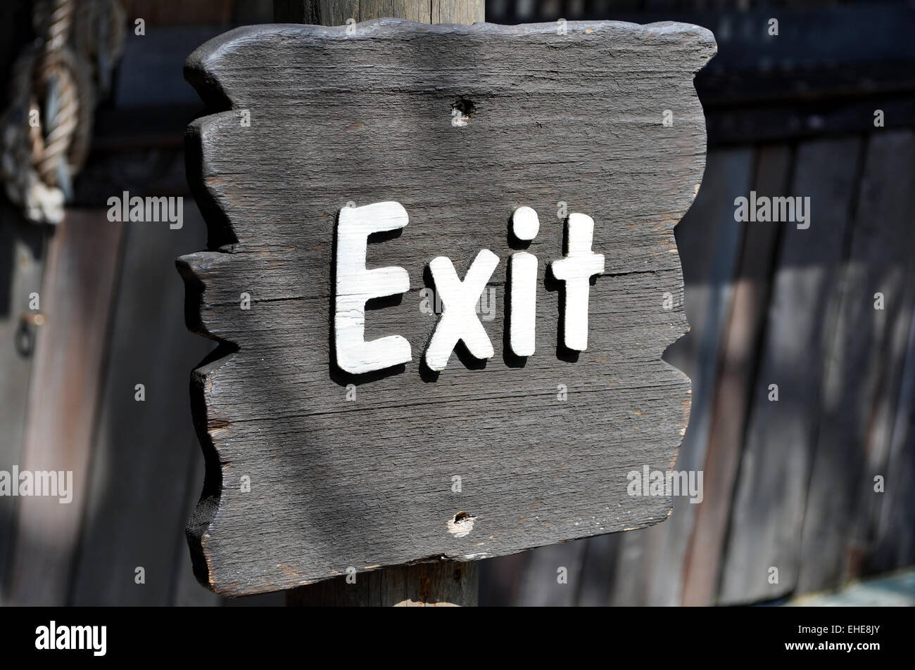 Panneau de signalisation de sortie Banque de photographies et d’images ...