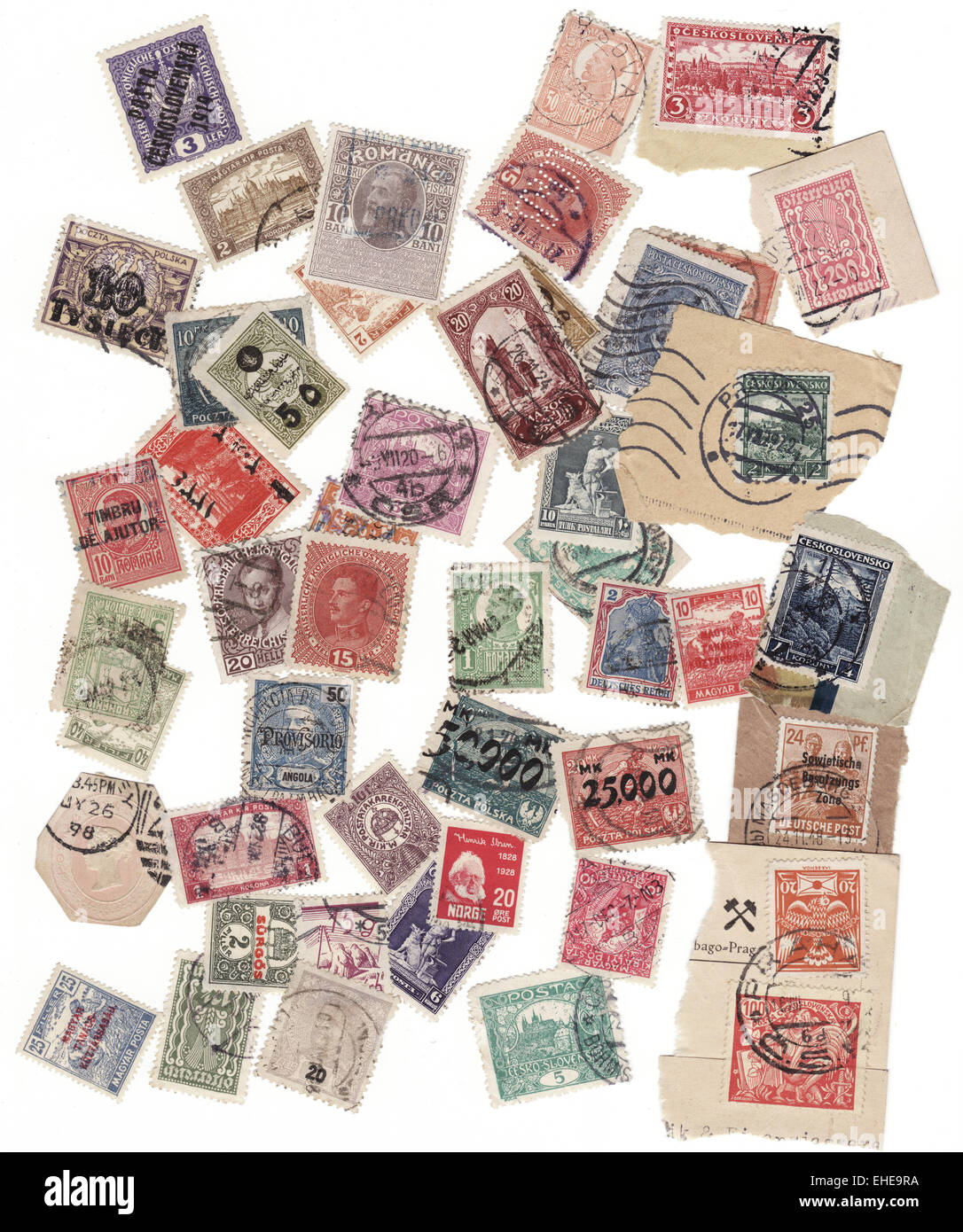 Rares timbres anciens Banque d'images détourées - Alamy