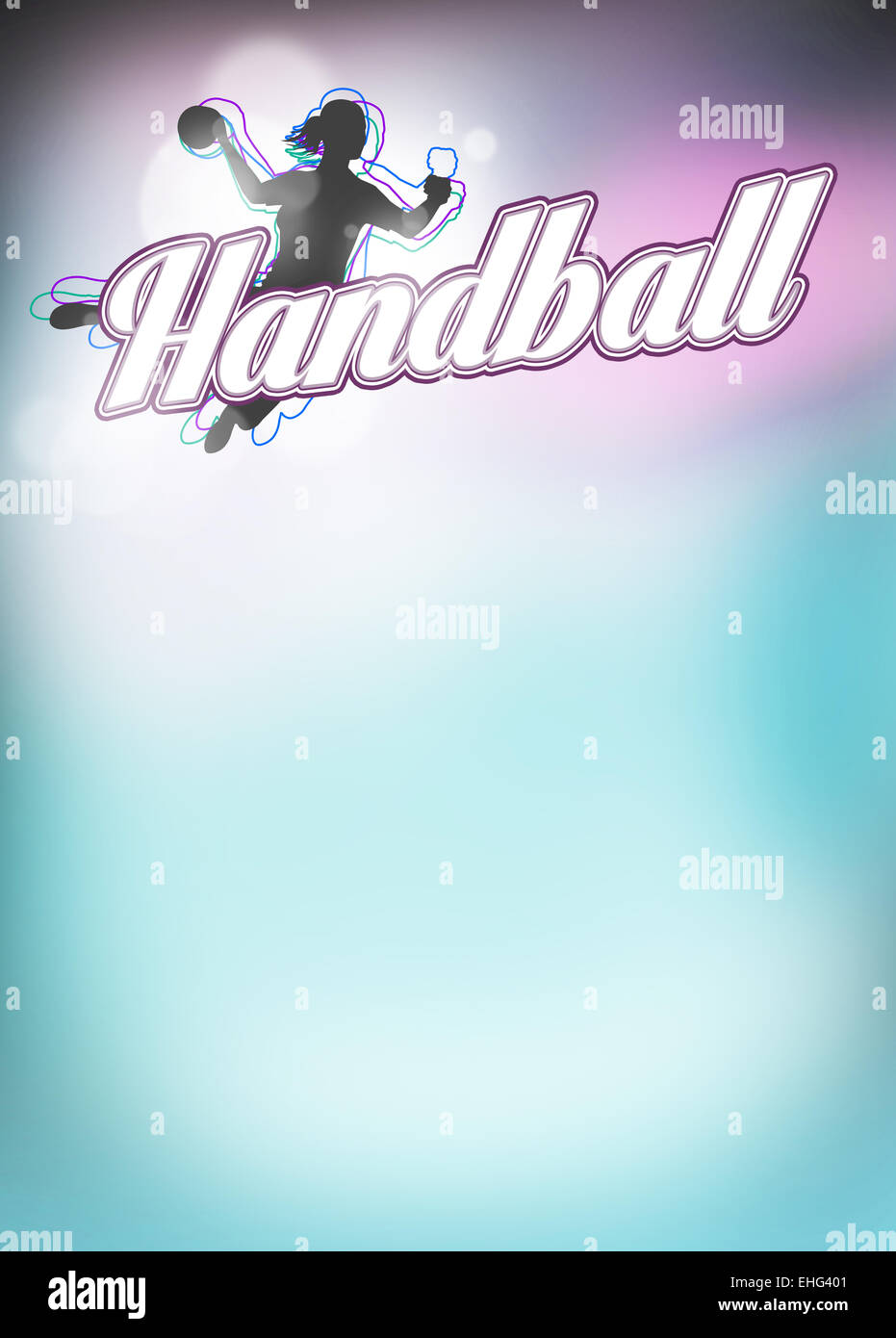 Handball match invitation poster flyer Banque de photographies et d ...