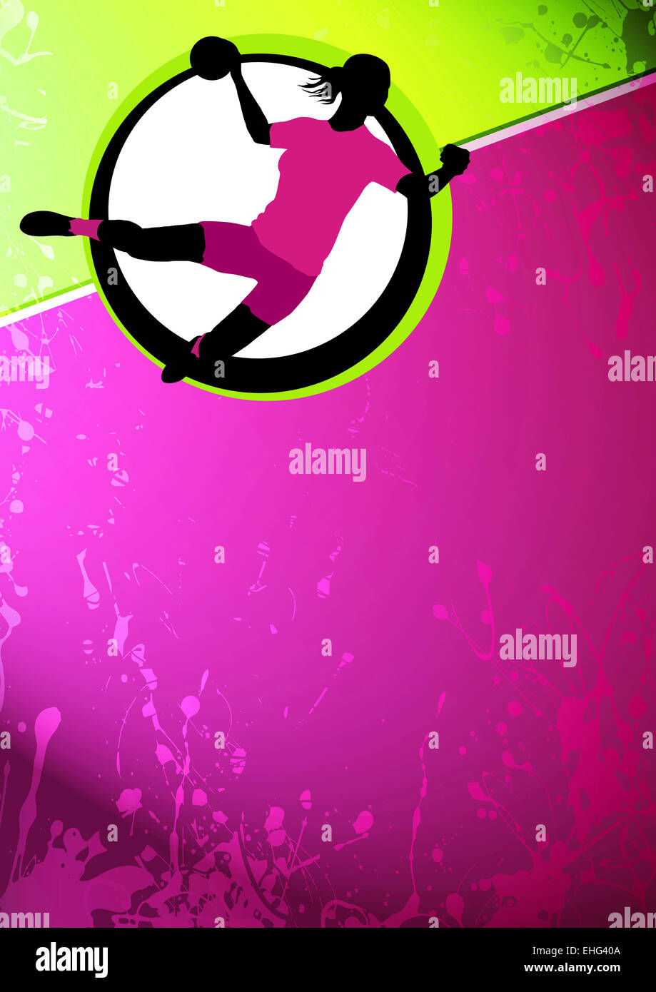 Handball match invitation poster flyer Banque de photographies et d ...