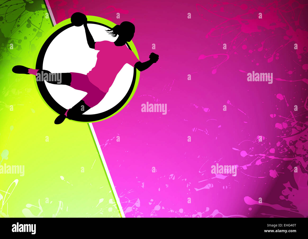 Handball match invitation poster flyer Banque de photographies et d ...