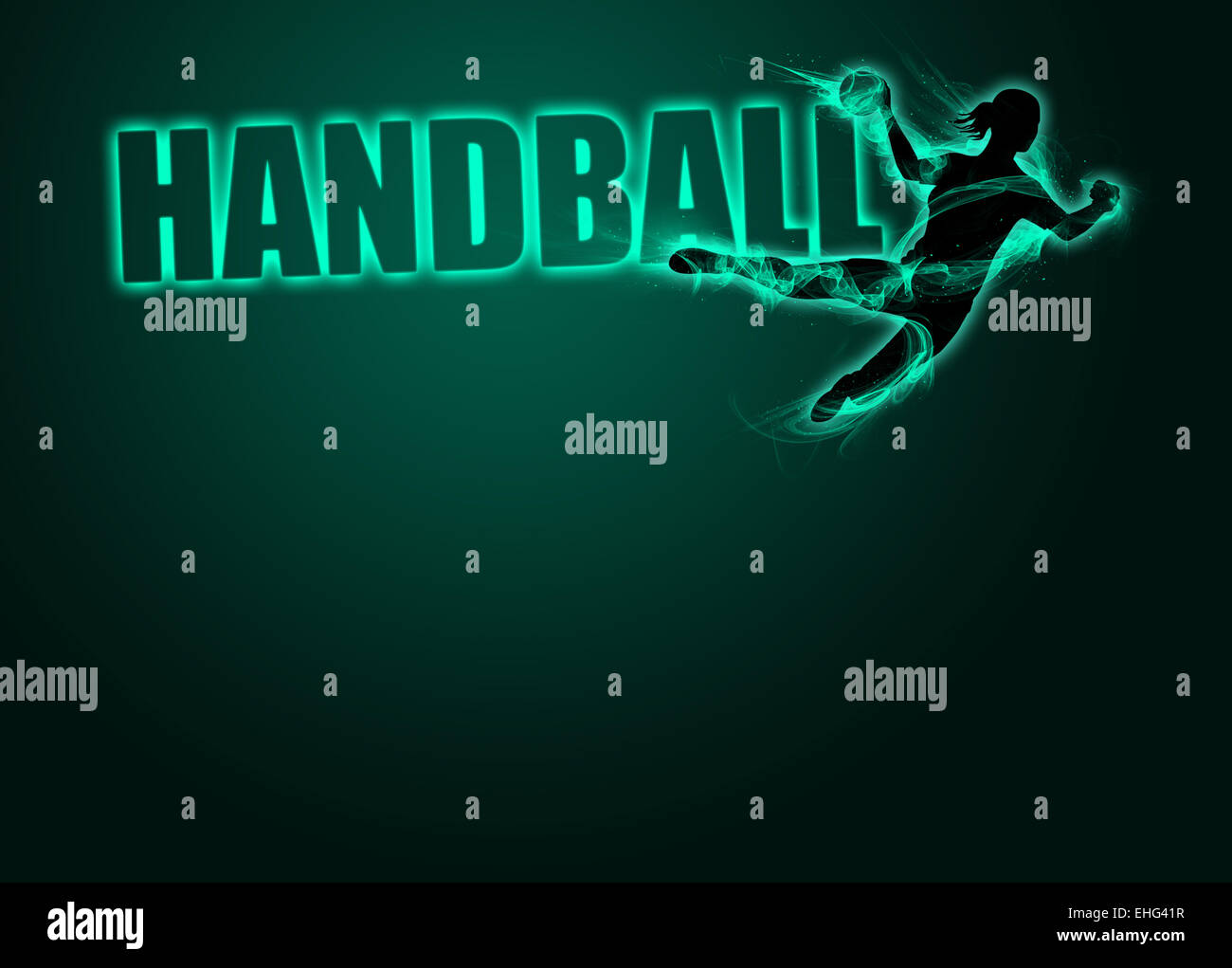 Handball match invitation poster flyer Banque de photographies et d ...