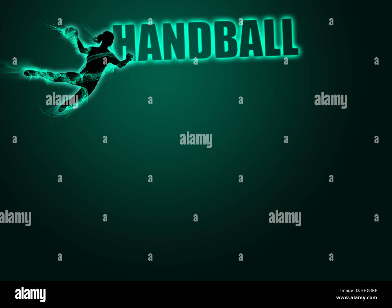 Handball match invitation poster flyer Banque de photographies et d ...