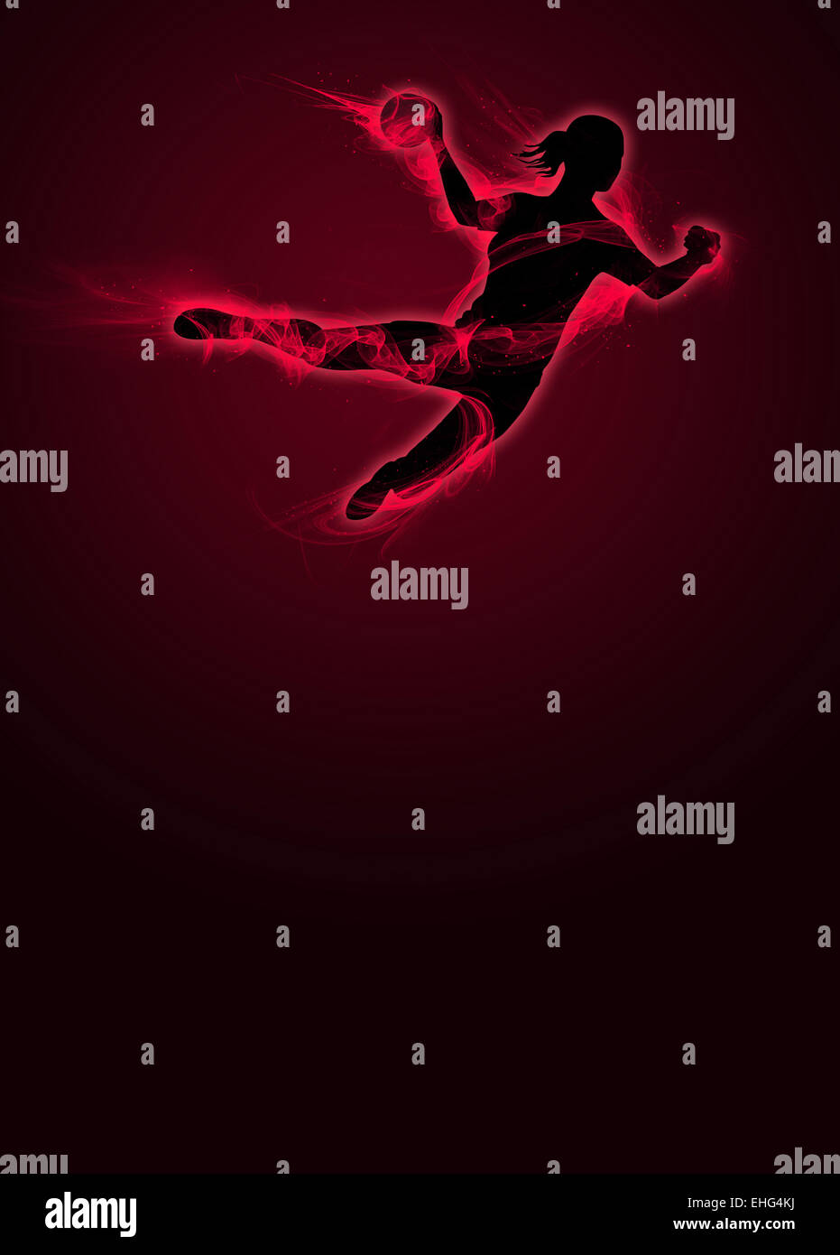 Handball match invitation poster flyer Banque de photographies et d ...