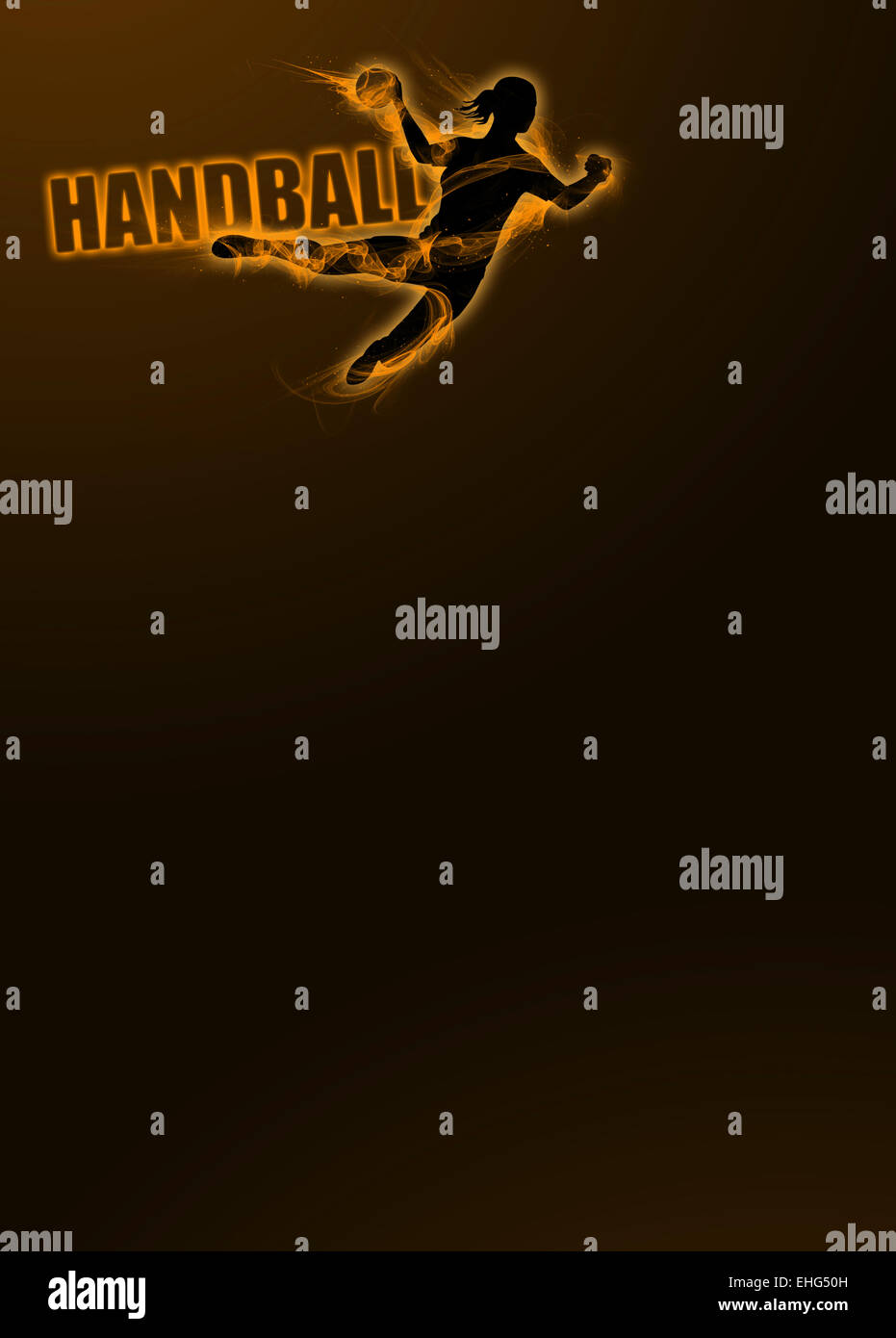 Handball match invitation poster flyer Banque de photographies et d ...