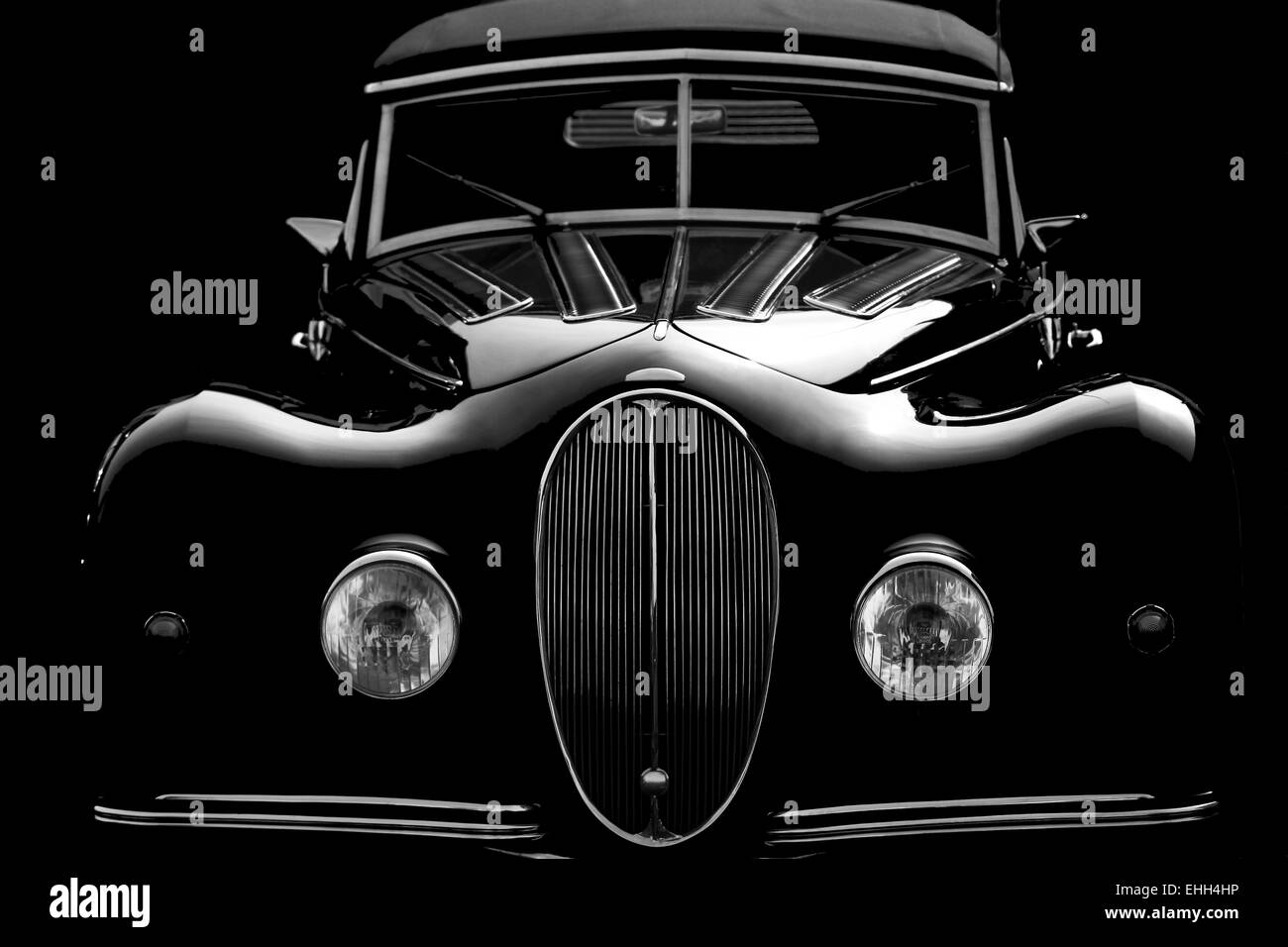 Vintage hot rod Banque d'images noir et blanc - Alamy