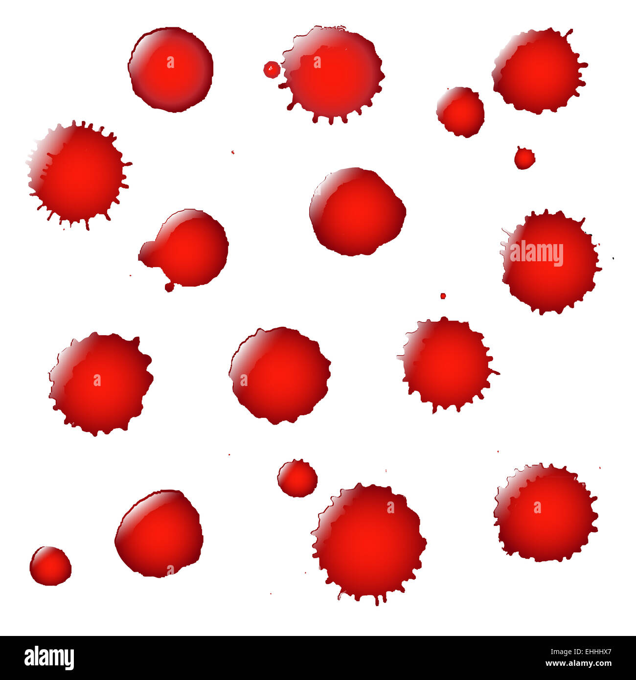 Blood drops Banque de photographies et d’images à haute résolution - Alamy