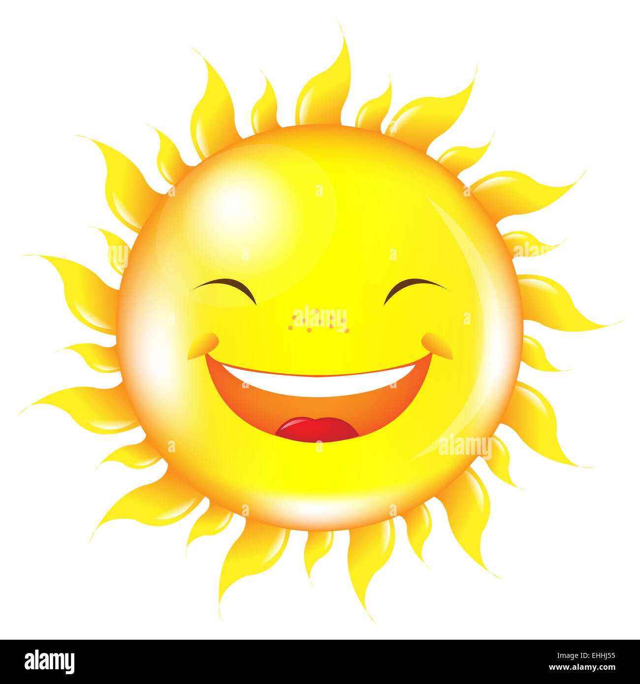 Dessin animé soleil Photo Stock - Alamy