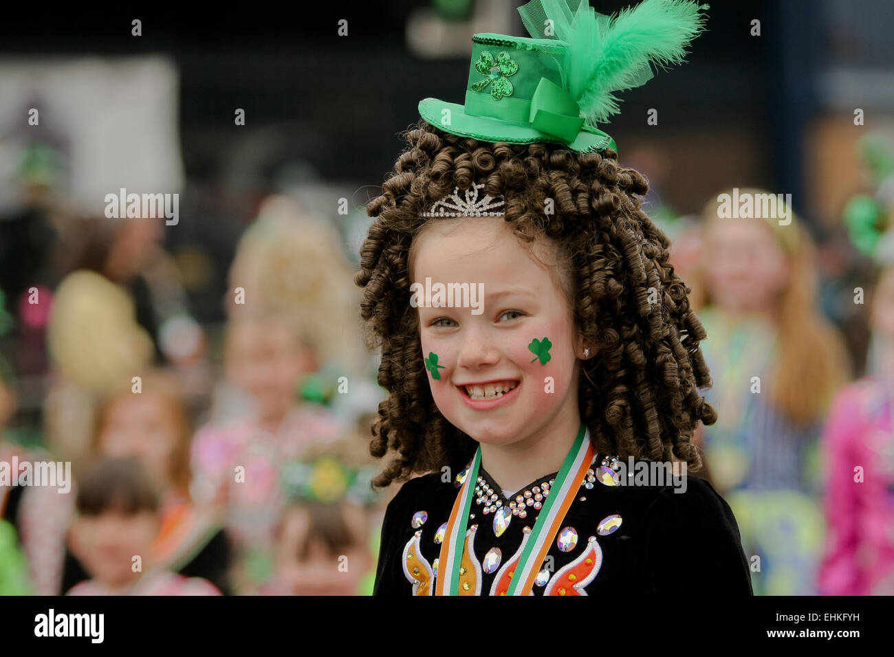 St Patrick's Day Parade dans Digbeth Birmingham, UK Photo Stock - Alamy