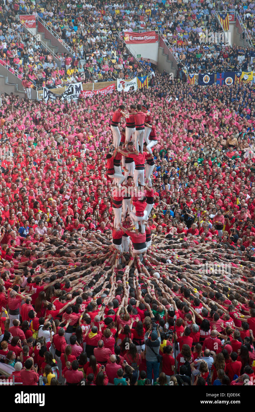 Castellers, Festival, Espagne, Europe, Tarragone, Catalogne ...