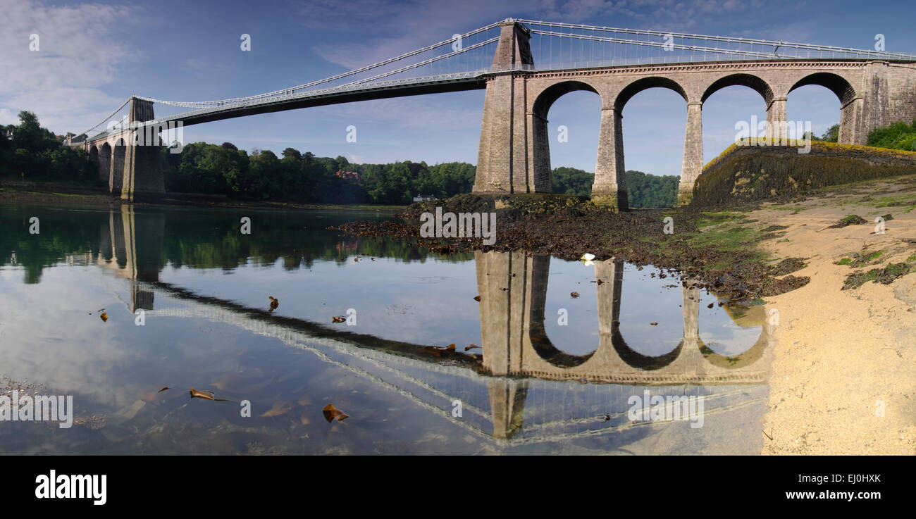 Pont Suspendu De Menai Banque d'image et photos - Alamy