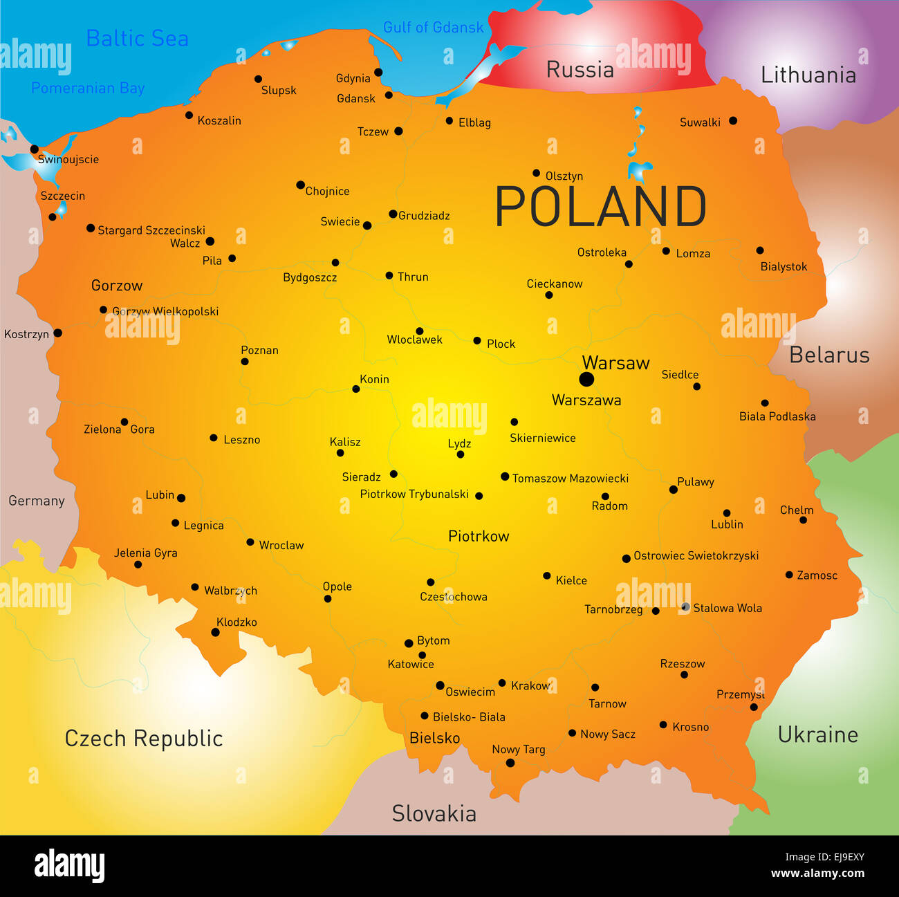 Lublin poland europe map Banque de photographies et d’images à haute ...