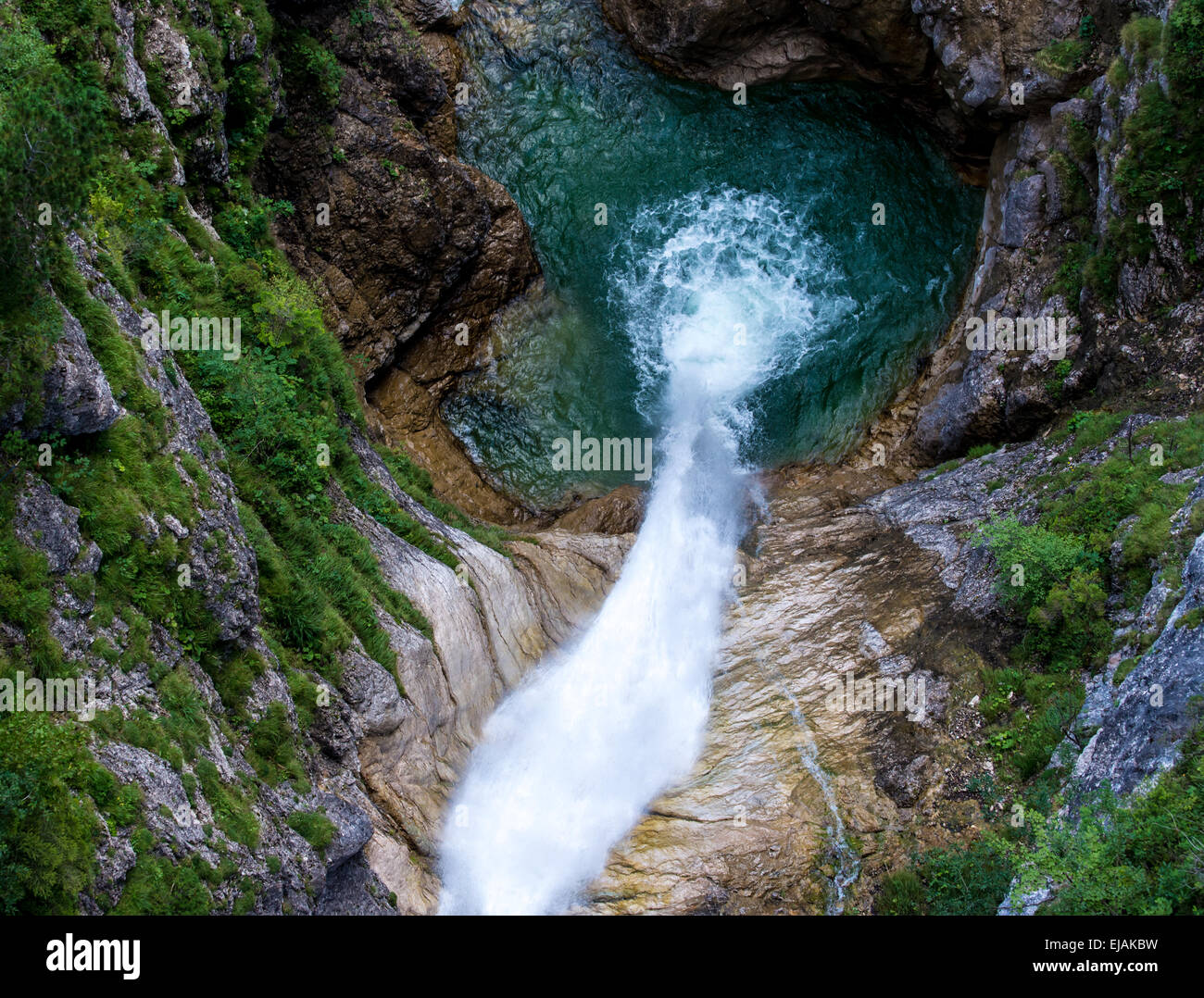 Cascade de la rivière Pollat - Château de Neuschwanstein - Allemagne ...