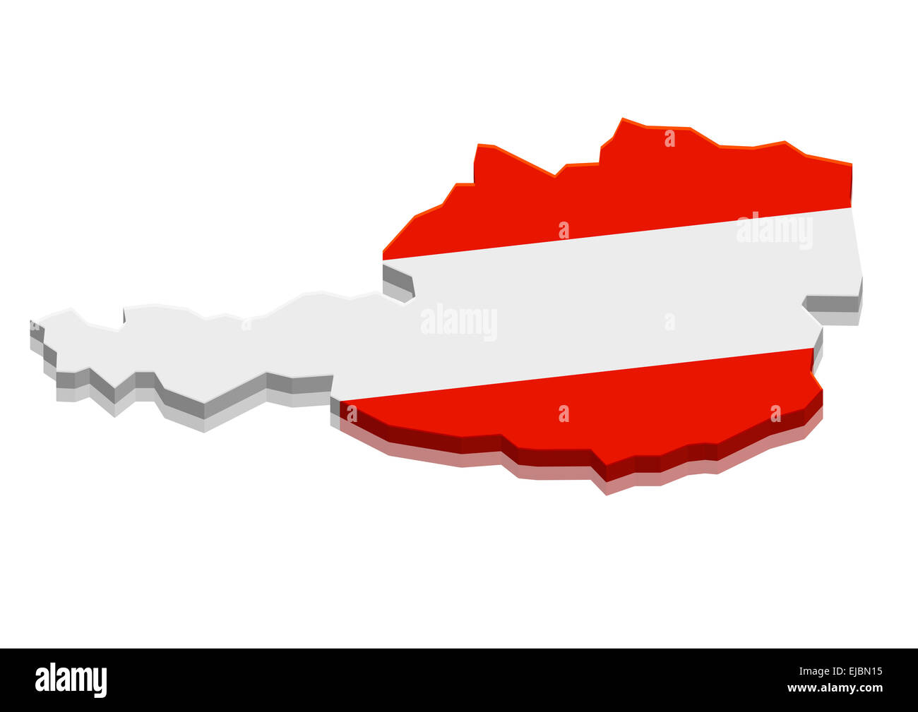 Austria map Banque de photographies et d’images à haute résolution - Alamy