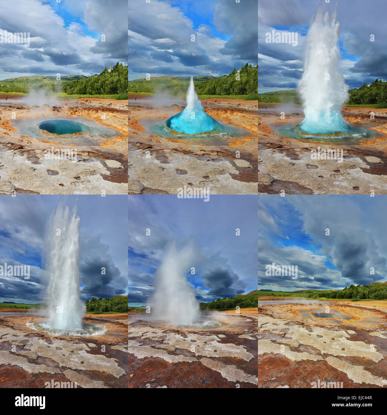 Geyser d'eau froide Banque de photographies et d’images à haute ...