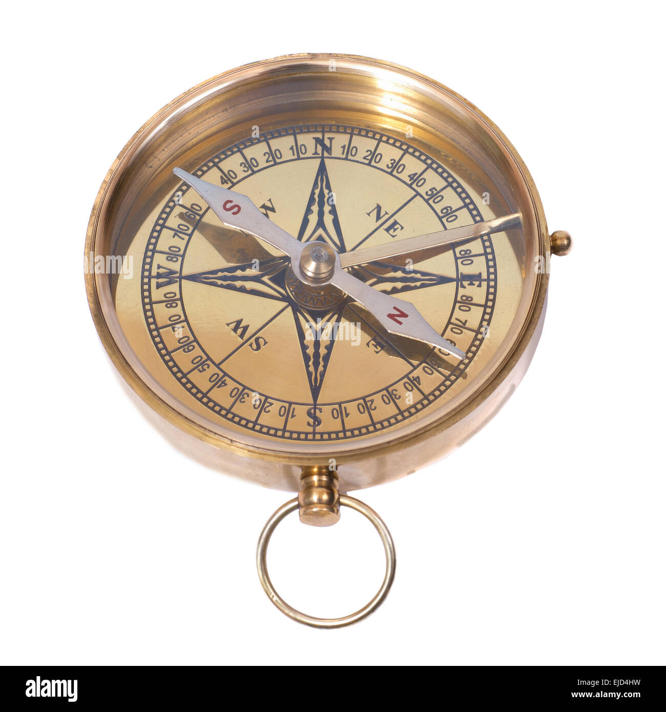 Boussole antique Banque d'images détourées - Alamy