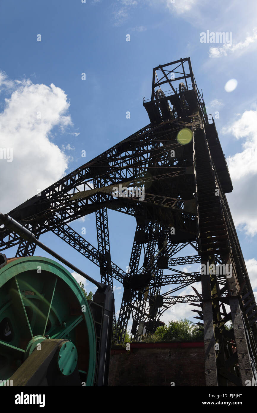 La mine de bobinage à Astley Green Colliery Museum. L'ancienne mine de ...