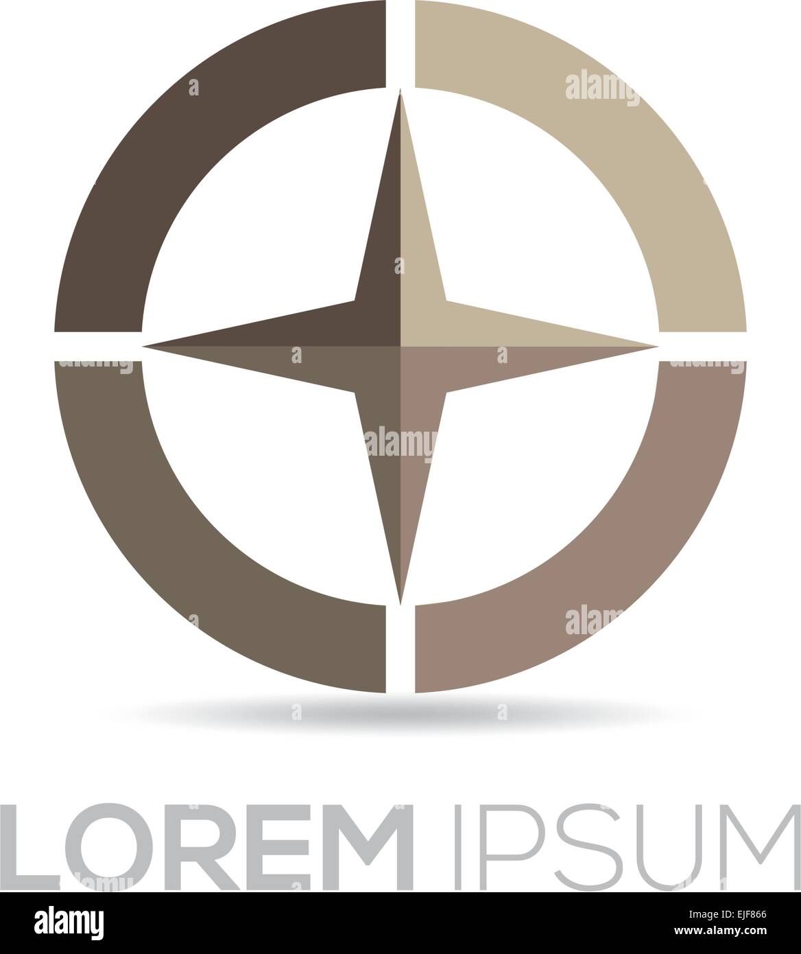 Logo de la boussole Image Vectorielle Stock - Alamy