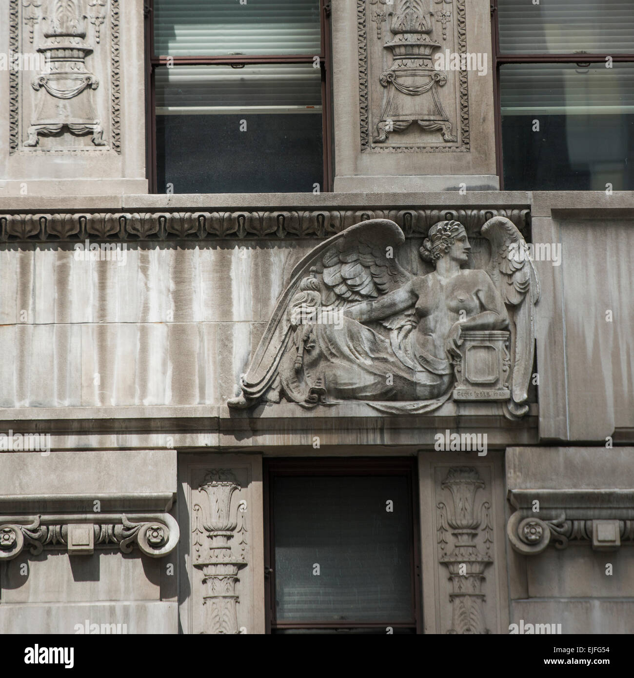 Des détails architecturaux d'un bâtiment, Manhattan, New York City, New ...