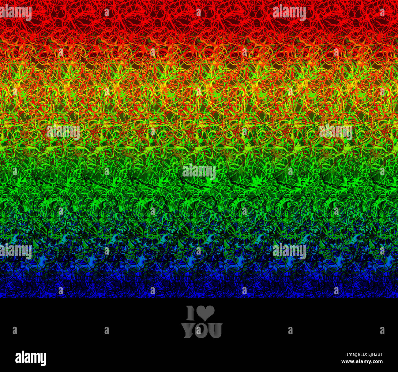 Salutation de la Saint-Valentin je t'aime - stéréogramme ...